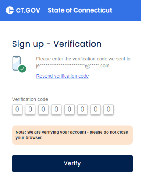 How to create a ct.gov account